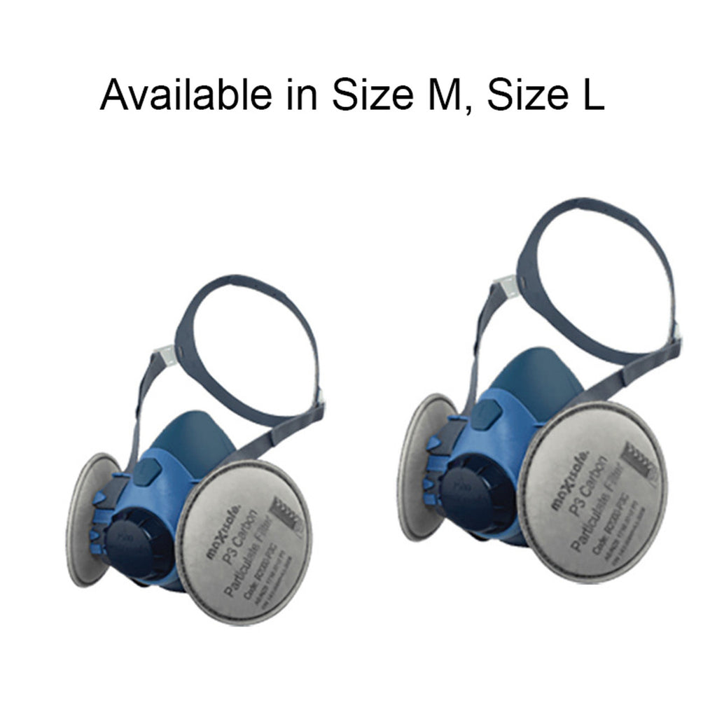 Maxiguard Half Mask Silicone General Purpose Kit with P3 Carbon Cartri