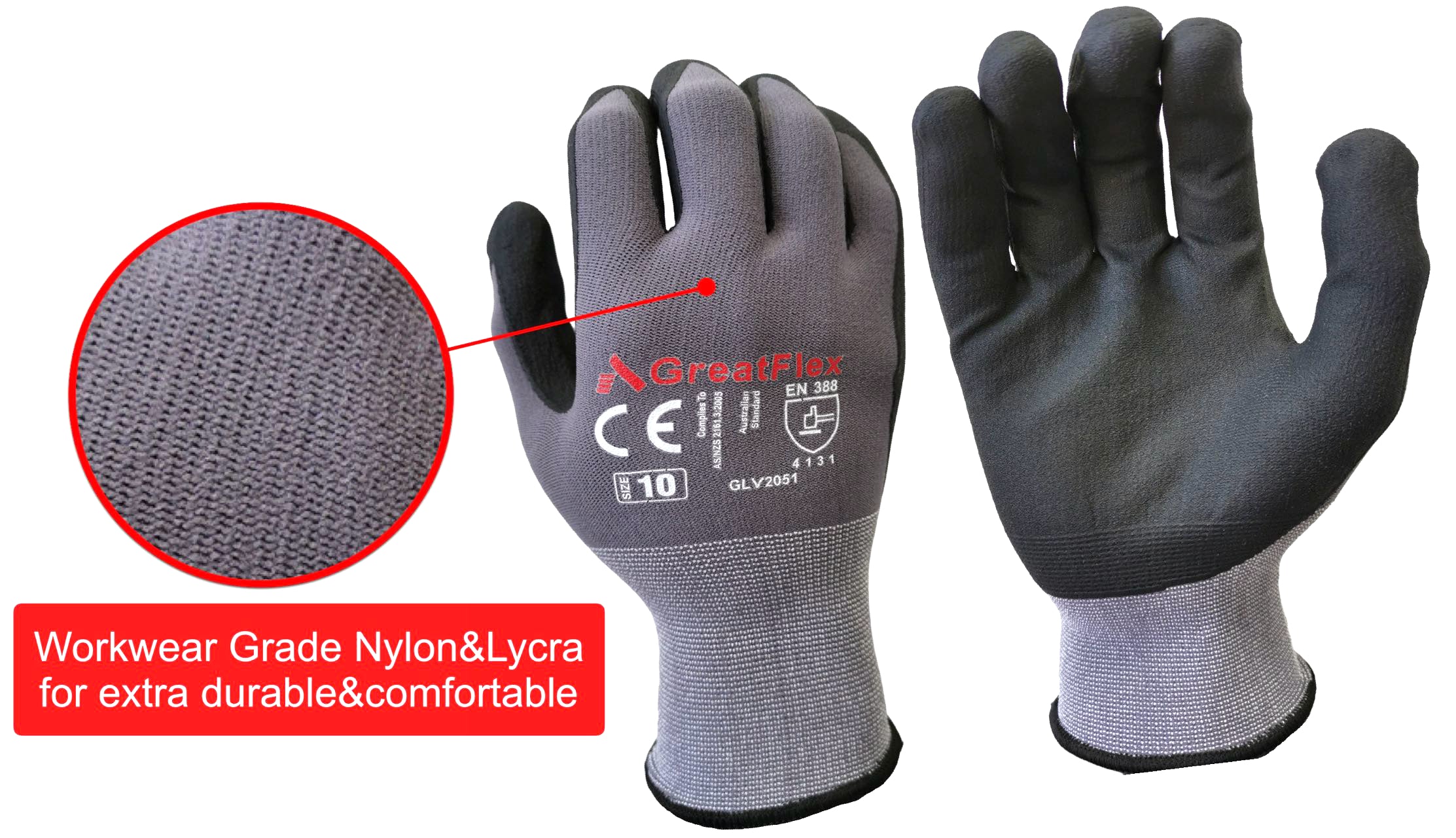 Nitrile Work Safety Gloves SupaFlex Maxiflex GreatFlex (Pack of 12,from ...